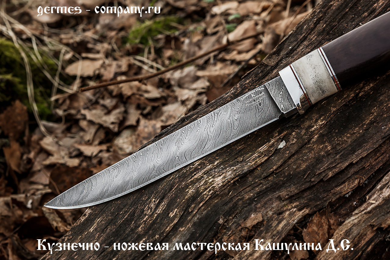 Нож Засапожный из дамасской стали купить в интернет-магазине Кашулина Д.С.
